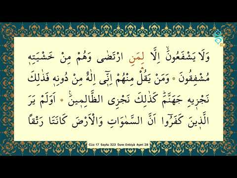 Kur'ân-ı Kerîm Tilâveti | 17. Cüz