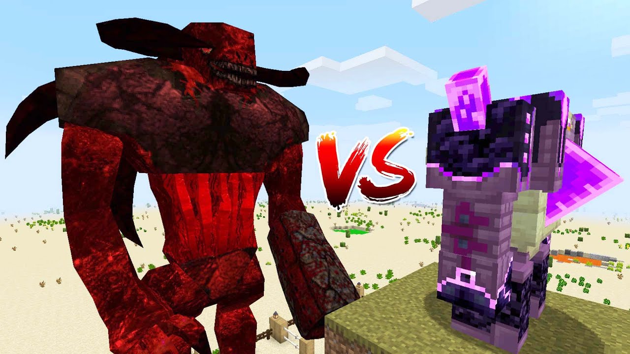1 VS 1 - Ender Guardian VS Demon Army in Minecraft - YouTube