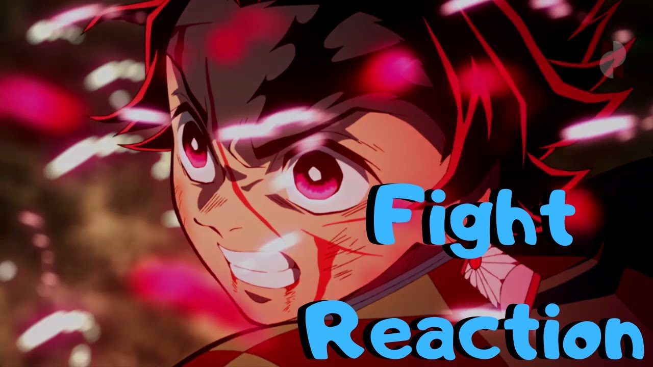 Kimetsu no Yaiba Tanjiro vs Rui Full Fight! Reaction - YouTube