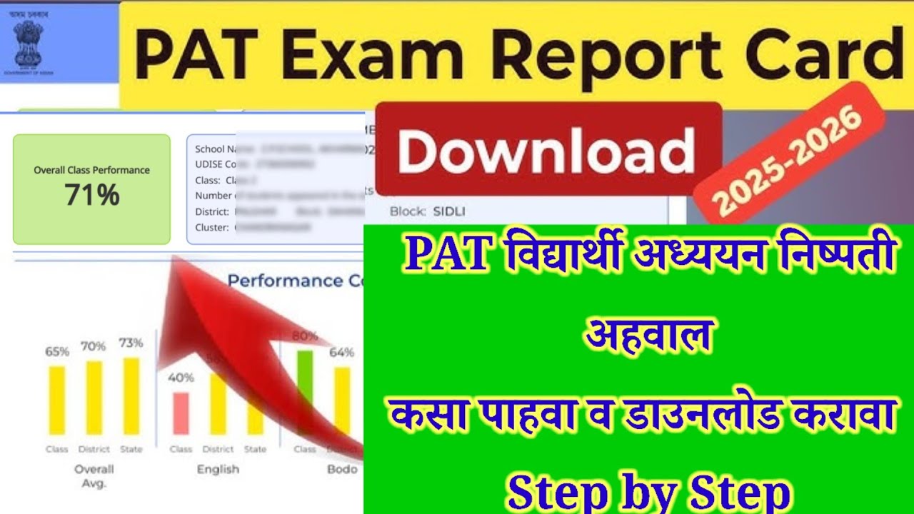 PAT Exam रिपोर्ट कसा डाउनलोड करावा | How to download pat exam report ...