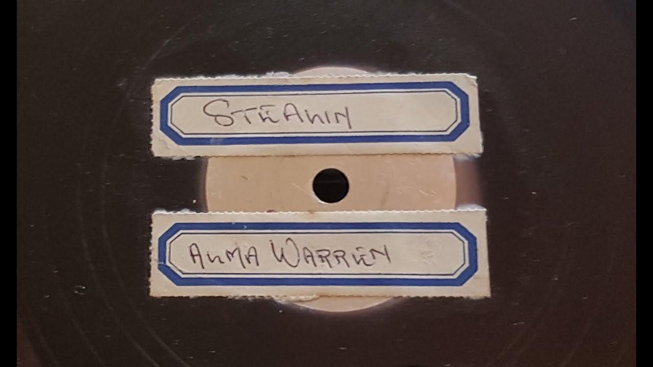 Alma Warren 'Stealin' 1956 Acetate 78 rpm - YouTube
