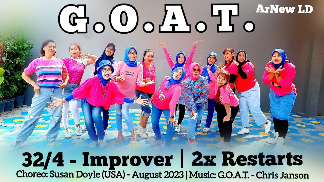 G.O.A.T. Line Dance | Improver | Susan Doyle (USA) - August 2023 - YouTube