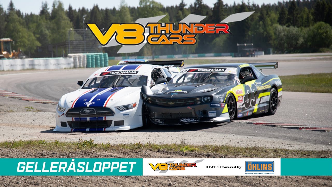 V8 Thunder Cars Race 1 - Gelleråsloppet - YouTube