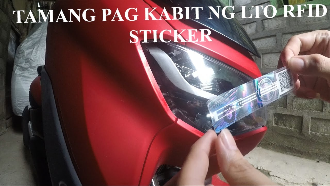 LTO RFID STICKER 2021 | BAGONG PLAKA | PANO IKABIT ANG LTO RFID | NMAX ...