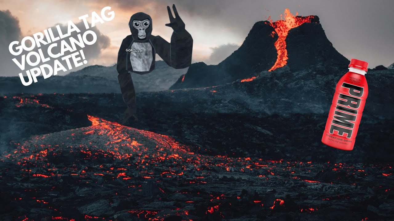 Gorilla Tag's new volcano update! - YouTube