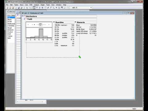 Creating a Histogram using JMP - YouTube
