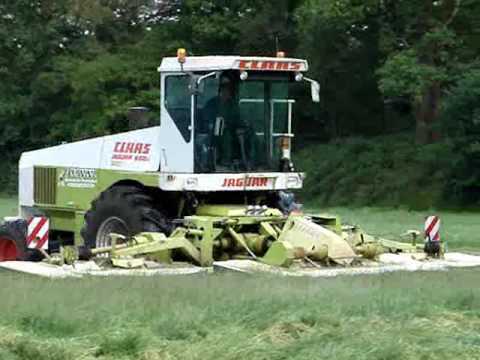 Claas Jaguar 690 Triple maaier Trekkerweb.nl - YouTube