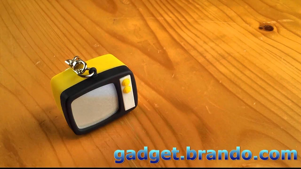 Keychain Retro TV LED with TV Static Sound - YouTube