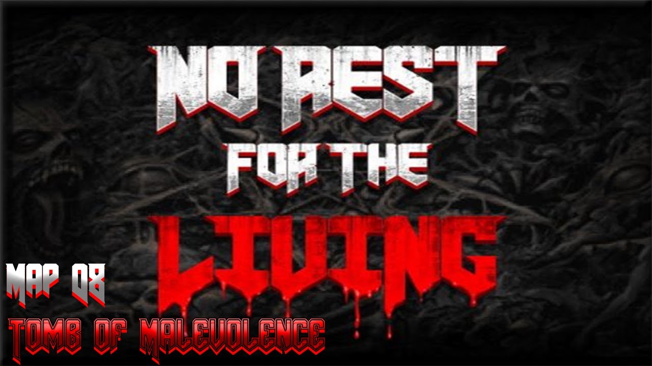 (Doom II) No Rest For The Living - Map 08 (Final) : Tomb of Malevolence (Ultra-Violence 100% ...