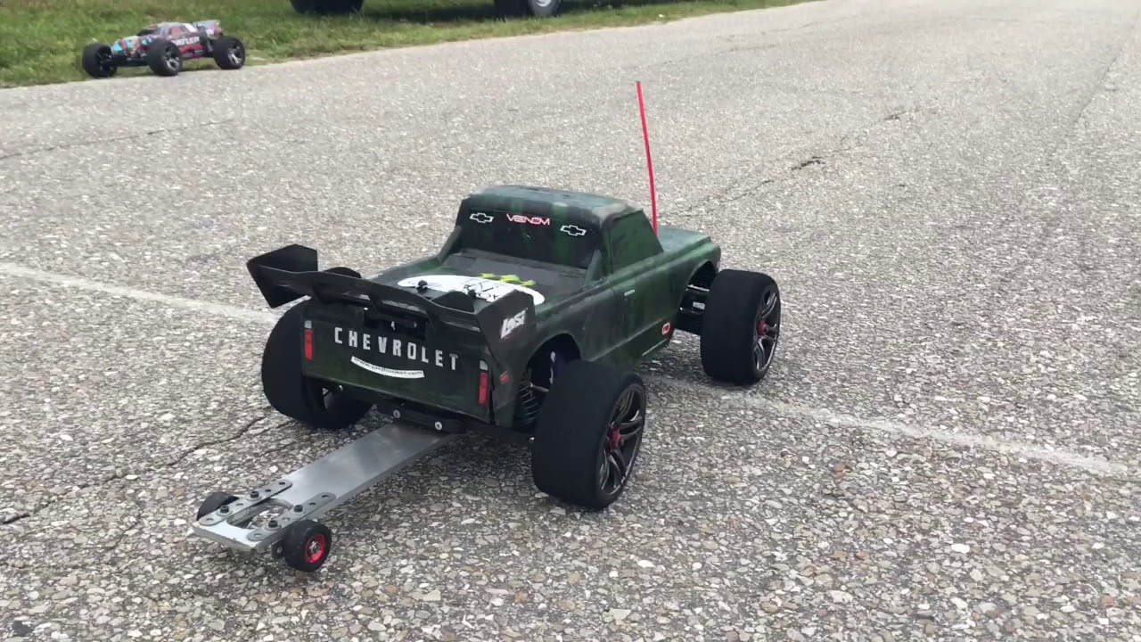 132ft RC Drag Racing Test&Tuning - YouTube