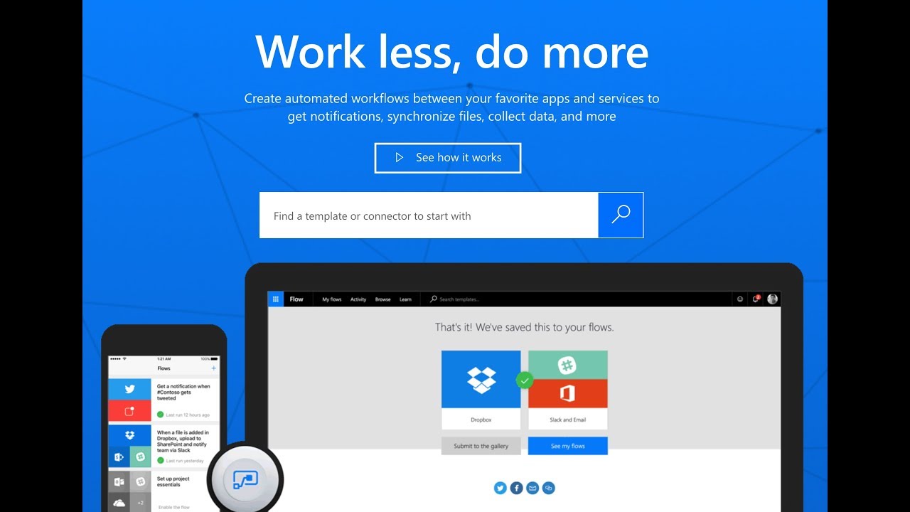 Automate Tasks with Microsoft Flow - YouTube