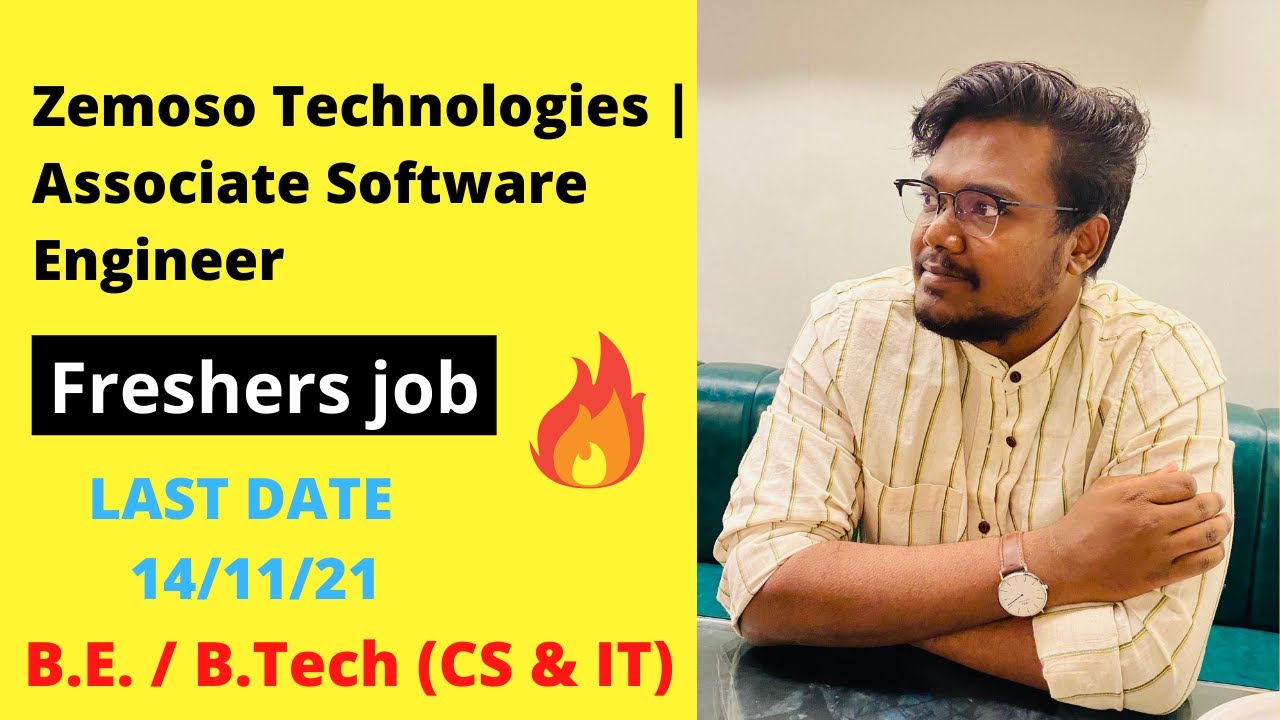 Zemoso Technologies | Associate Software Engineer - YouTube