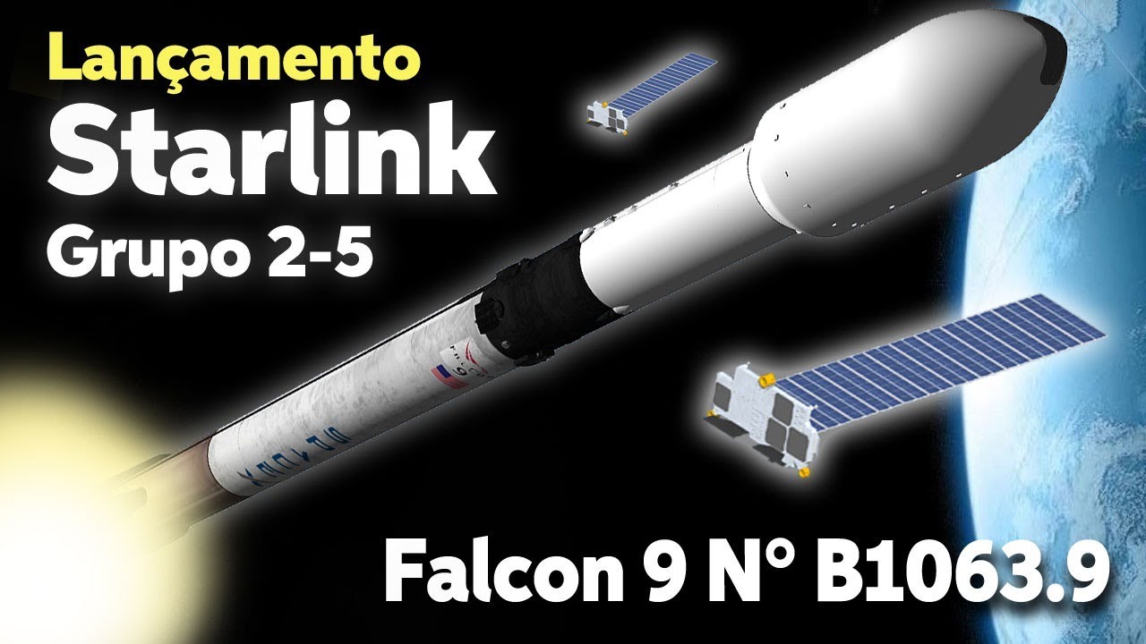 LANÇAMENTO DO FOGUETE FALCON 9 B1063.9 / STARLINK FL73 G2-5 - YouTube