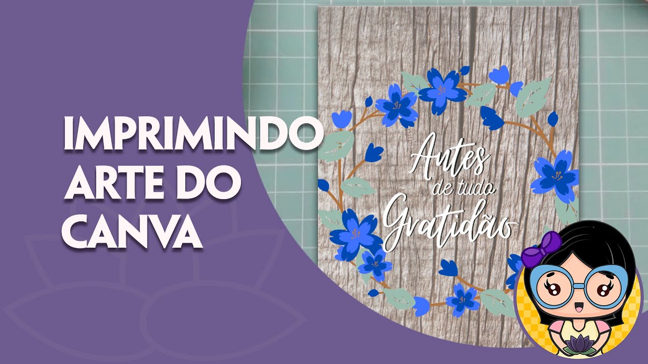 Como imprimir sua arte feita no CANVA - YouTube