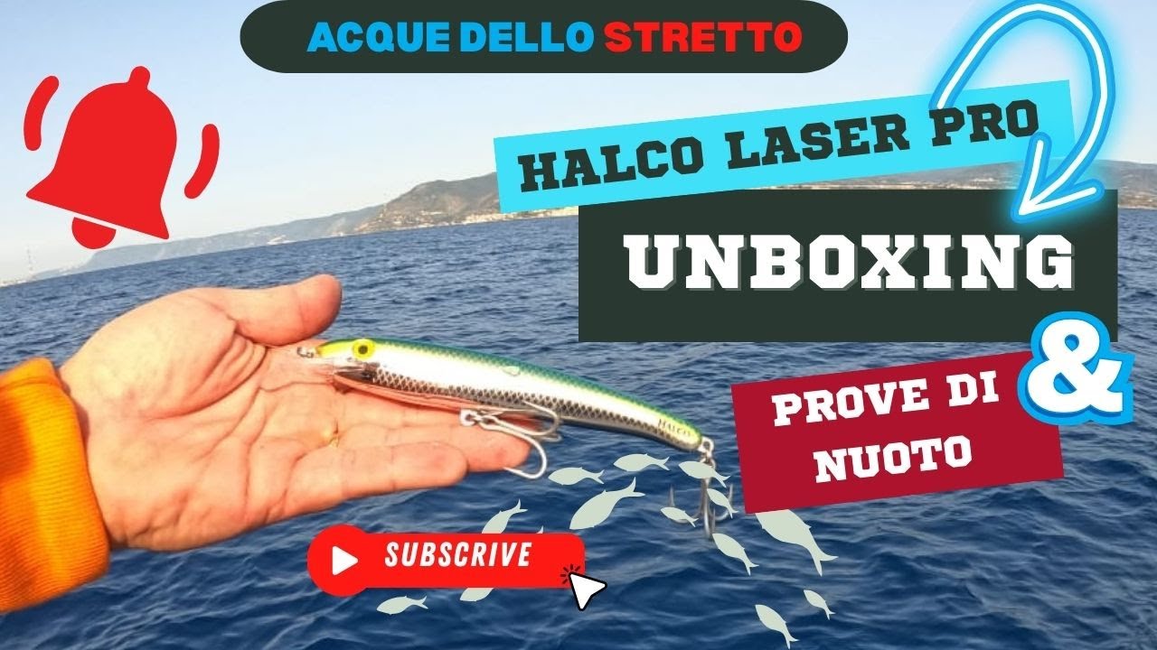 Halco Laser Pro 160 Dd Unboxing e prove in mare - YouTube