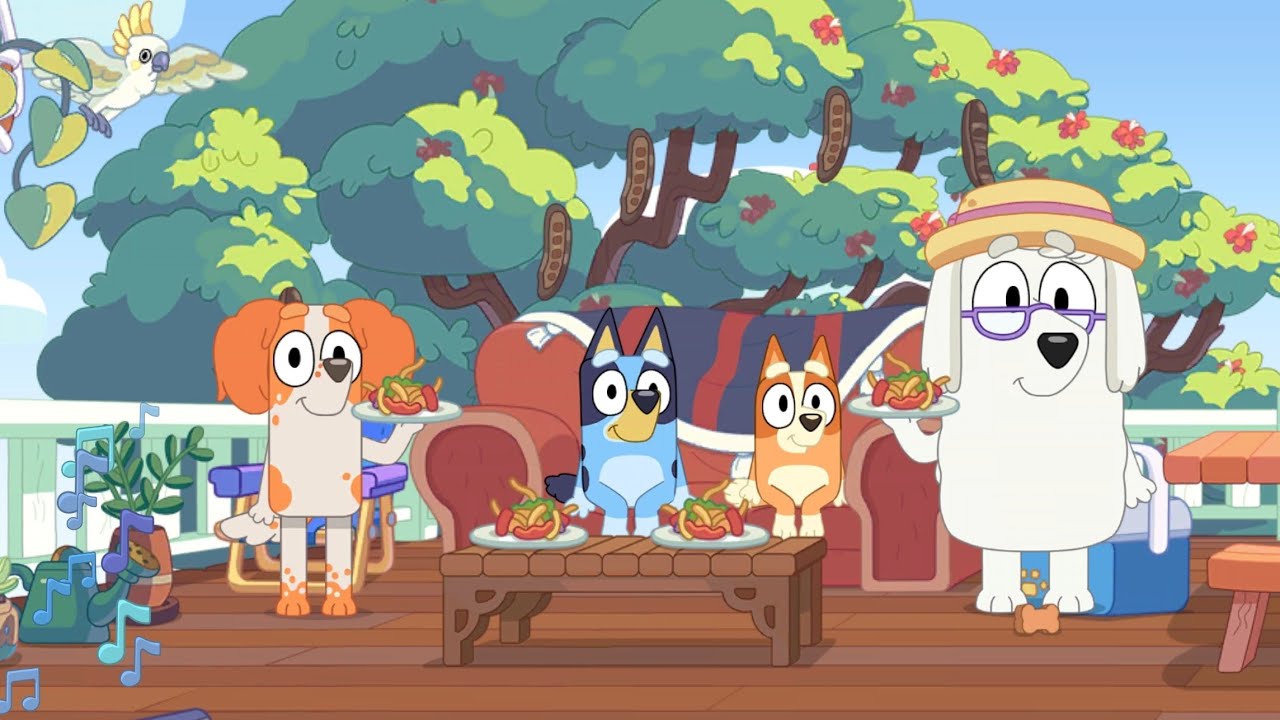 Bluey: Doreen's Noddles Party On Deck - YouTube