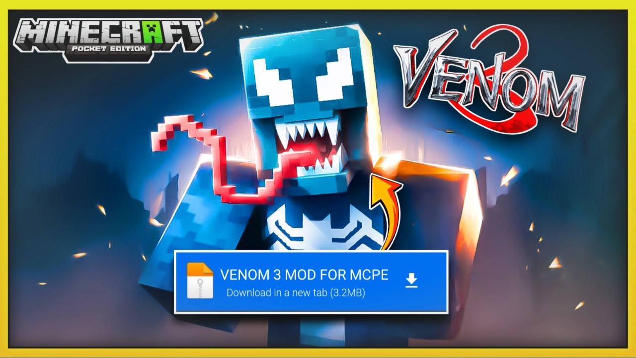 How To Venom 3 Addon In Minecraft Pe | Venom Mod For Minecraft Pe ...