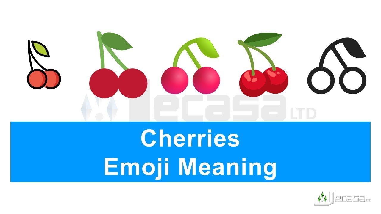 Cherries Emoji 🍒 Meaning | Learning Emojis - YouTube