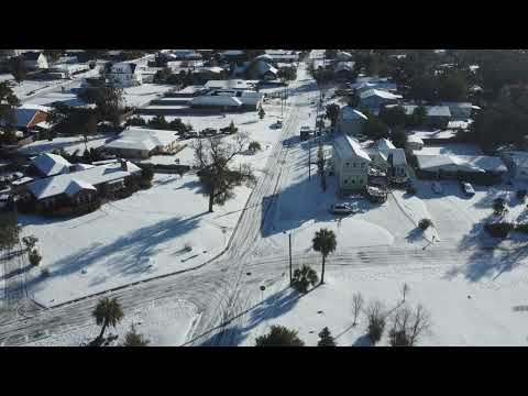 Historic Snow Storm Enzo - Panama City Florida - YouTube
