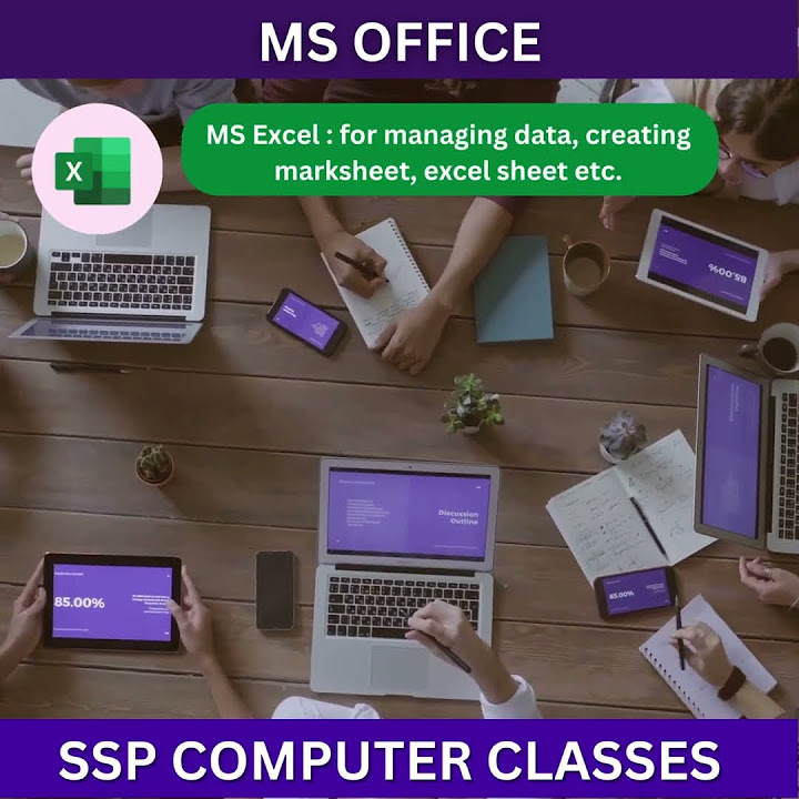 Microsoft Office | MS Excel | MS Word | MS Powerpoint | SSP Computer Classes - YouTube