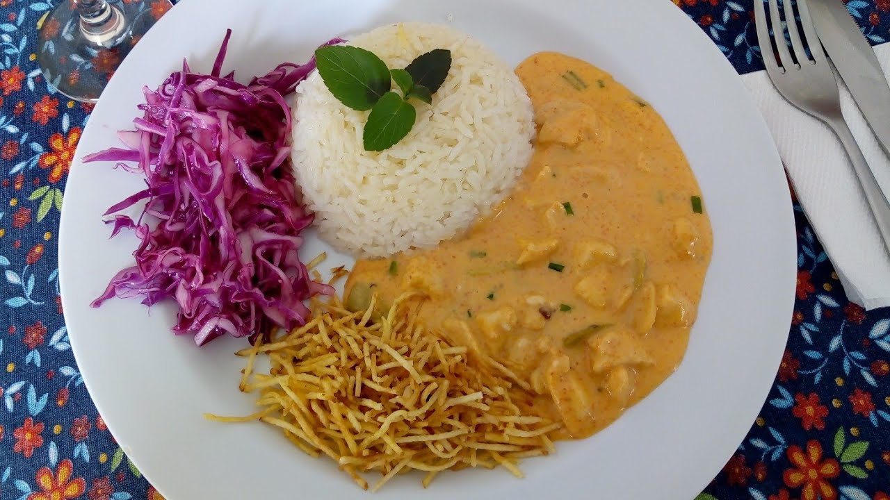 Receita de Strogonoff de Frango / molho Bechamel / Chicken Stroganoff ...