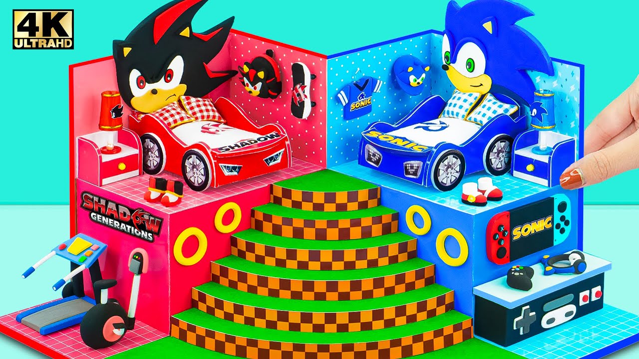 SONIC X SHADOW | Build Sonic the Hedgehog House In Real Life, Super Car ...