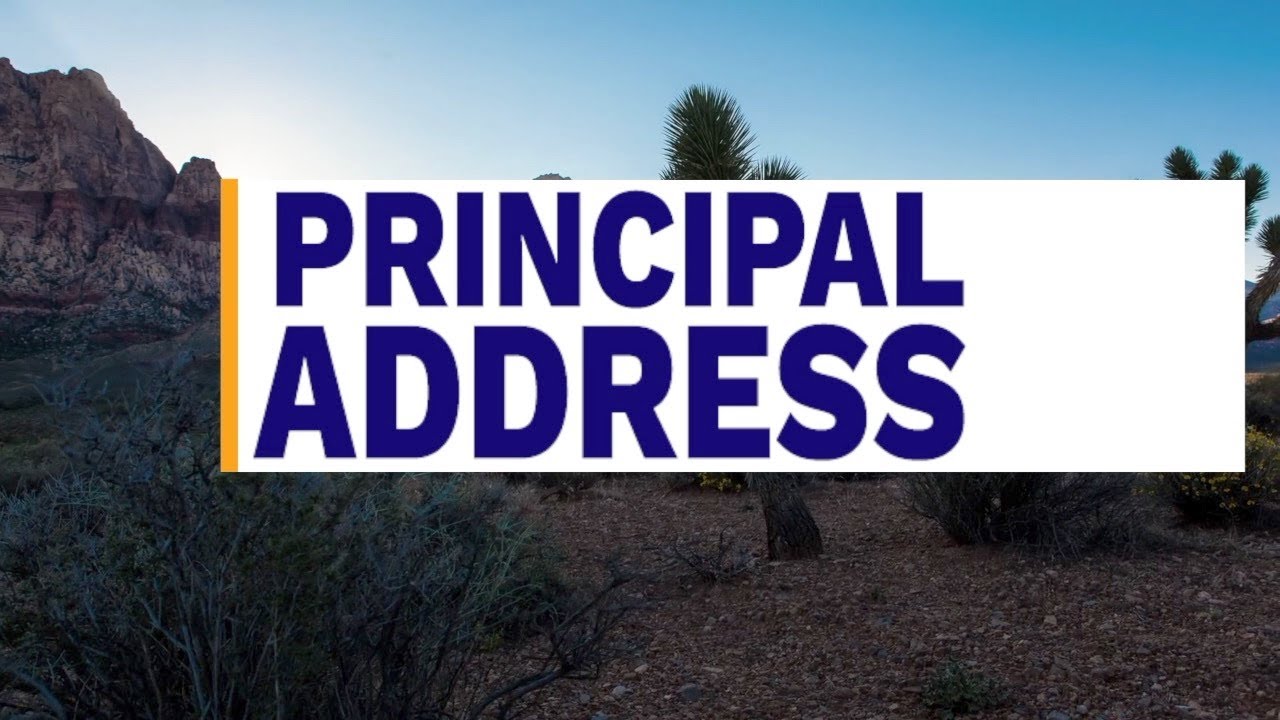 Principal Address - August 19, 2021 - YouTube