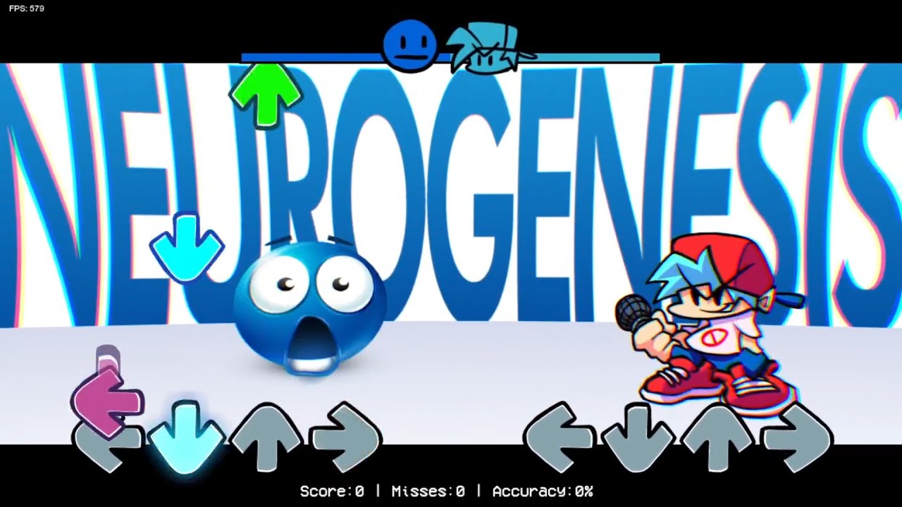 FNF - The Blue Smiley Mod - Neurogenesis (composed by Rozebud) (FC ...