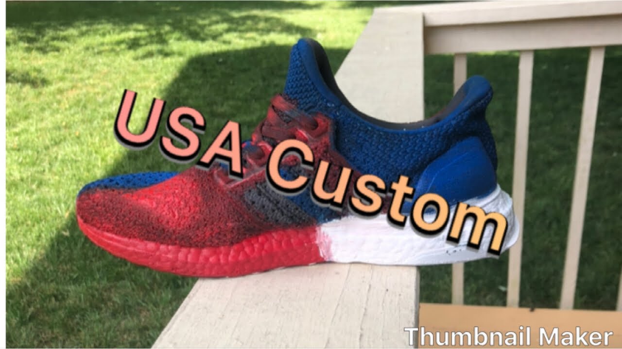USA Ultra Boost Custom - YouTube
