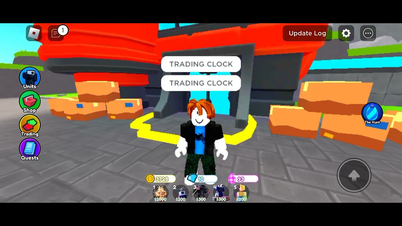 TRADING CLOCK IN TOILET TOWER COMMENT YOUR USER NAME FOR FREE UNITS - YouTube