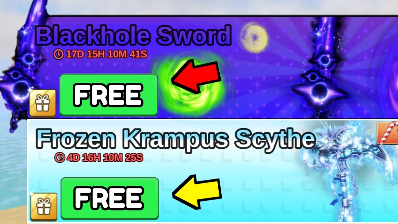 CARA MENDAPATKAN SKIN ROD BLACKHOLE DAN KRAMPUS GRATIS TANPA ROBUX DI ...