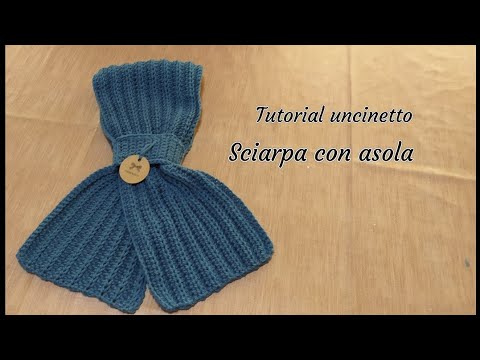 Sciarpa uncinetto uomo - YouTube