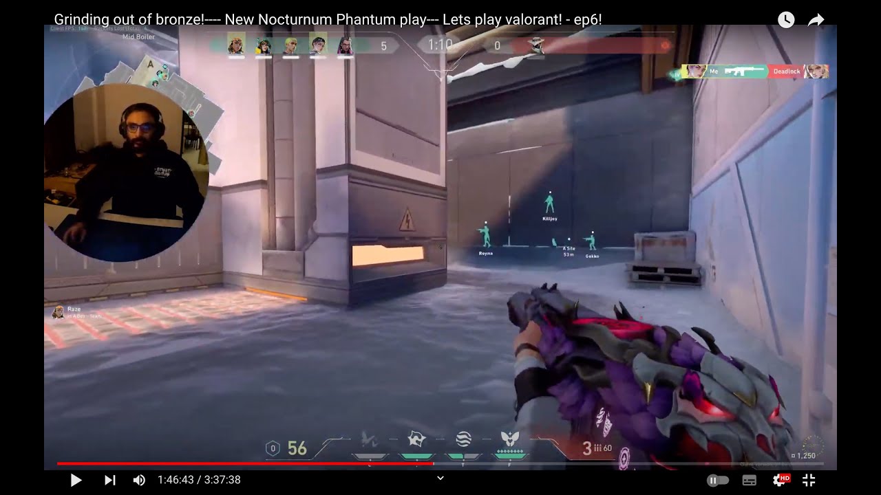 Nocturnum Phantom Headshots ACE! - Lets play valorant - YouTube