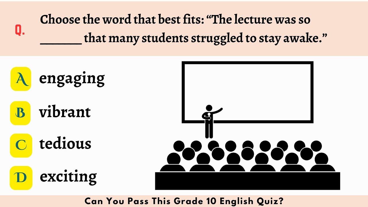 Grade 10 English Exam Practice – 30 Questions You Must Try | English ...