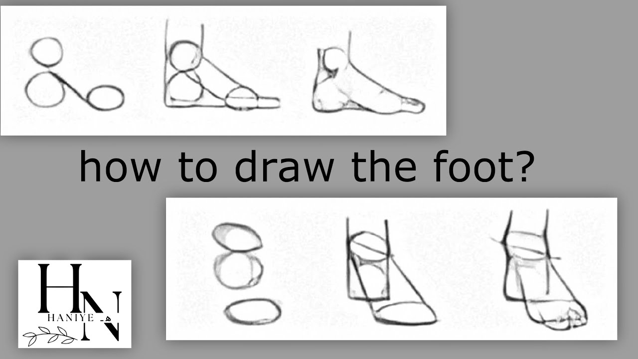 How to draw the foot?/drawing tutorials - YouTube