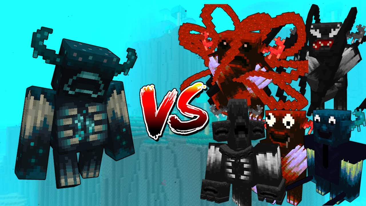 Warden VS ALL Warden Family in Minecraft BE/PE - YouTube