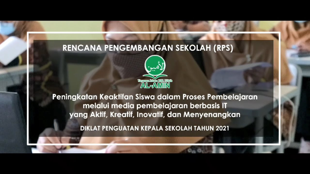 RPS SMP Plus Al Amin | Diklat Penguatan Kepala Sekolah 2021 - YouTube
