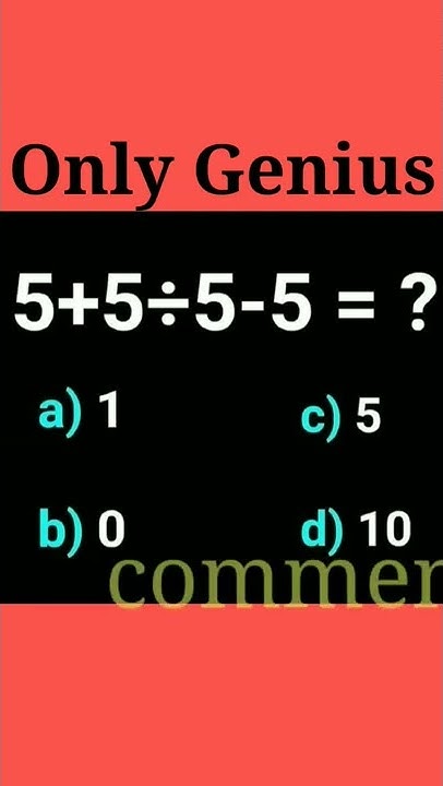 Give Me Answer| Only For Genius|Genius Mathematics & Sciences| #shorts ...