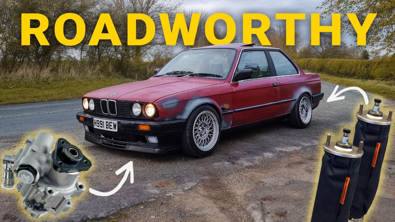 M52 E30 PAS Pump Install, Redneck E30 Headlamp Adjustment, Coilover Covers Fitted & MOT Pass ...