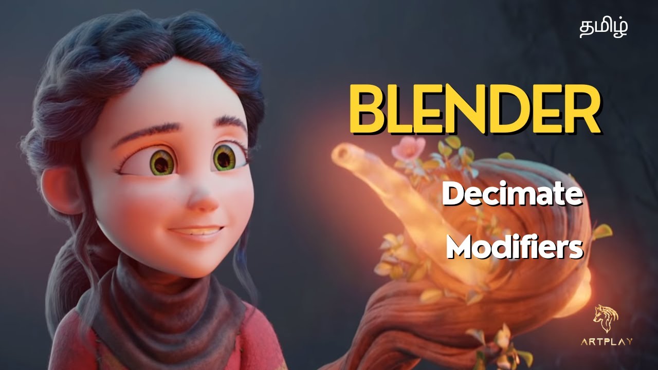 Blender Decimate Modifier || தமிழ் || ArtPlay || Subscribe Now - YouTube