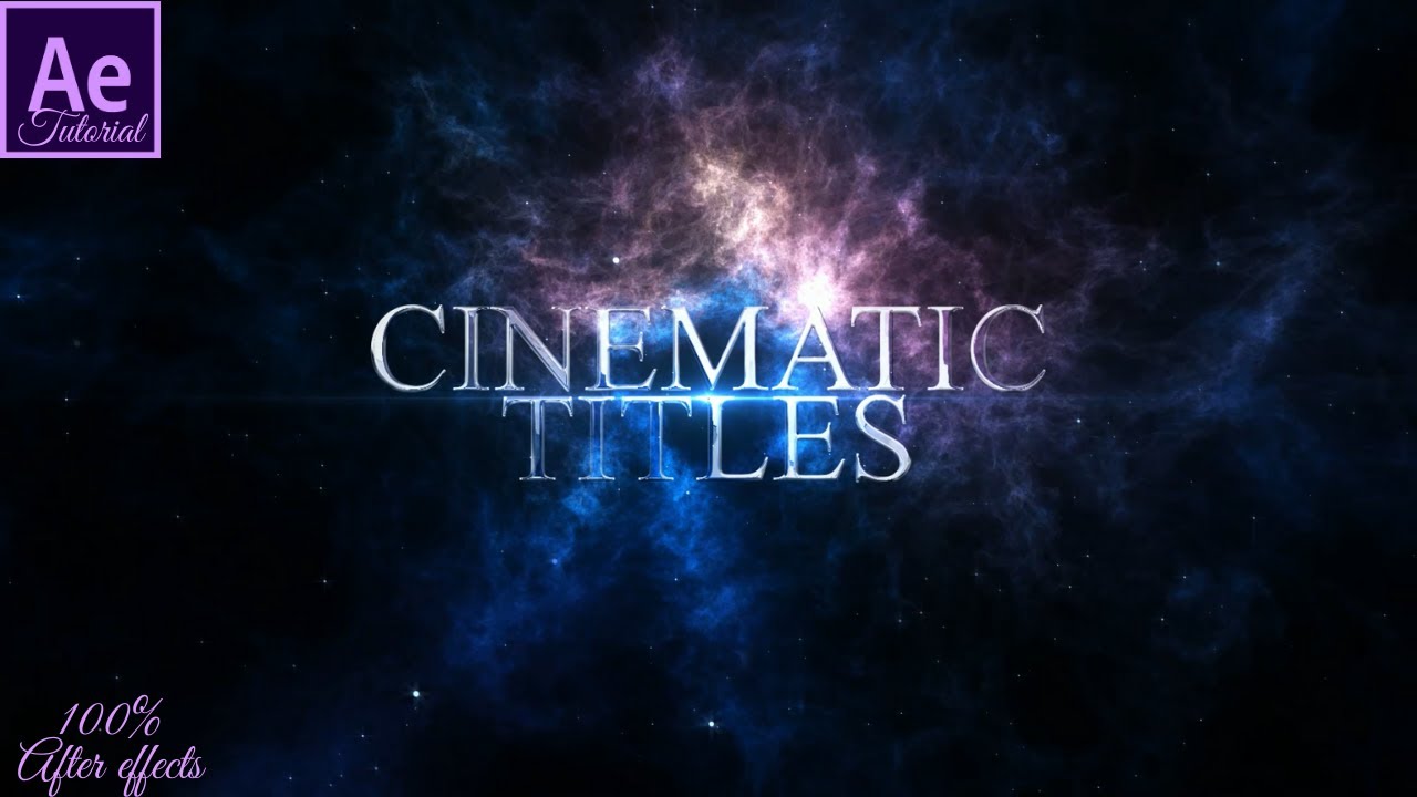 Cinematic Space Titles|| After effects Tutorial - YouTube