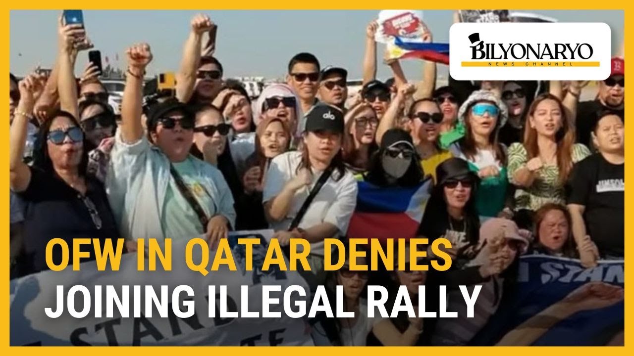 OFW in Qatar denies joining illegal rally | Newsfeed@Noon - YouTube