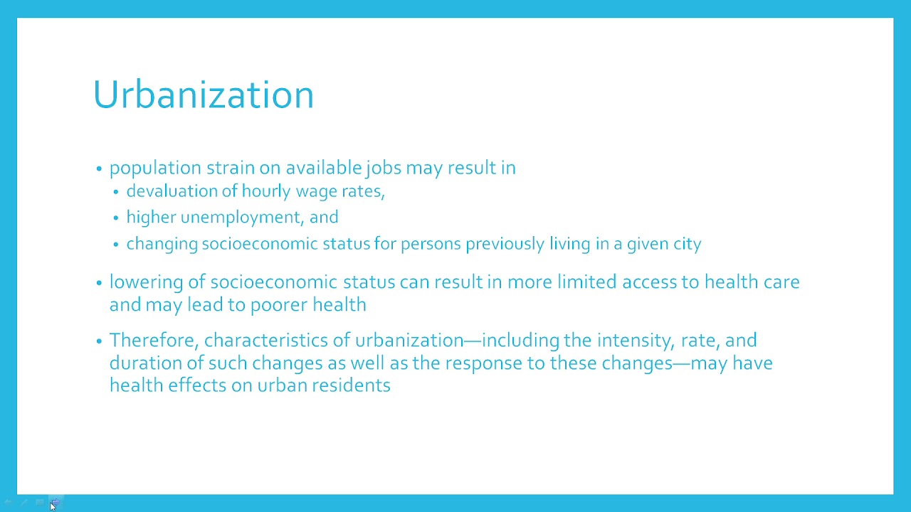 Urban Health problems Part 1 - YouTube