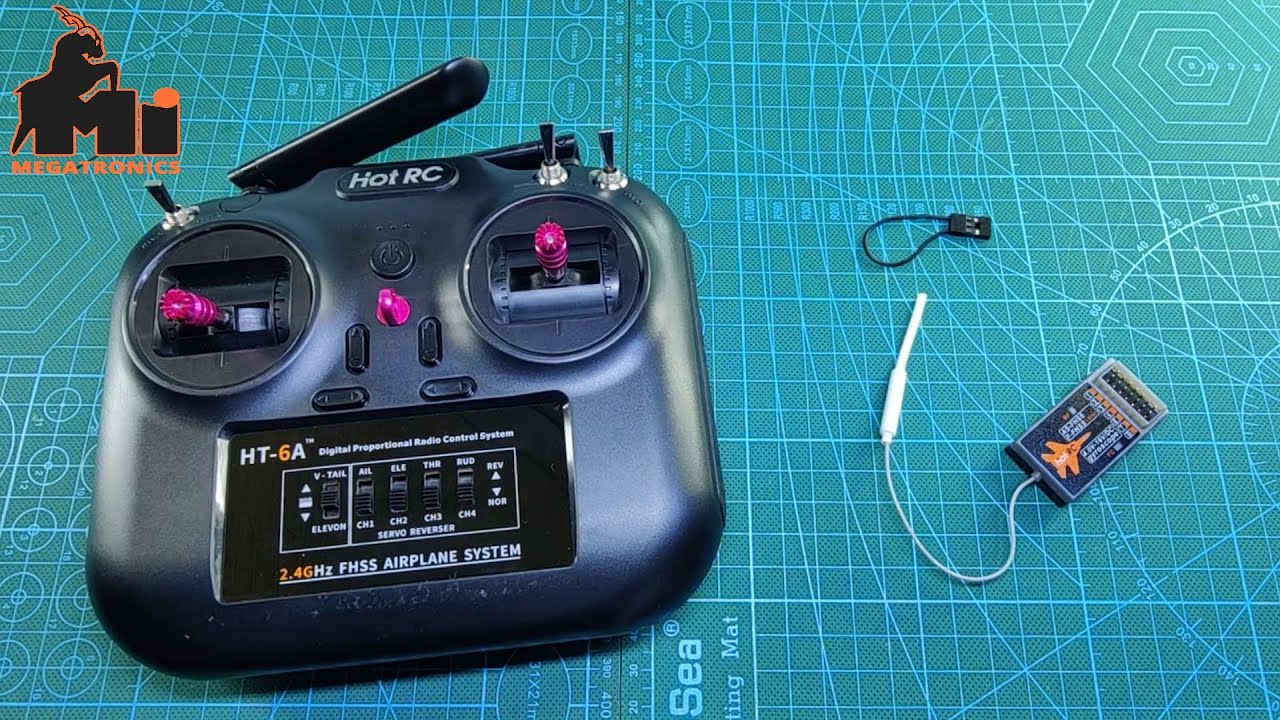 HOT6CG-F5B | HOTRC HT-6A 2.4G 6CH RC FPV Transmitter gyroscope - YouTube