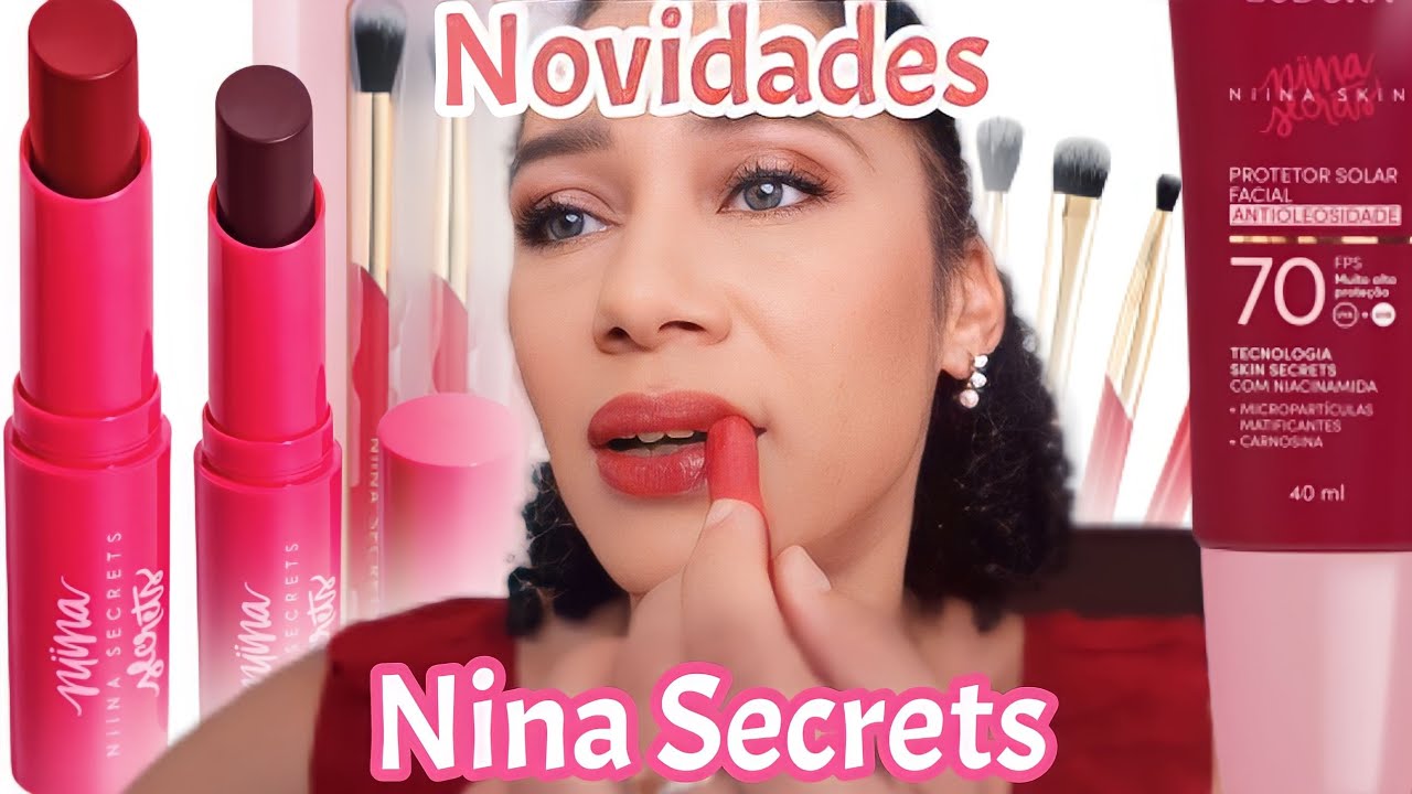 Testando Novidades Nina Secrets _ Protetor Solar Antioliosidade, Hidra ...