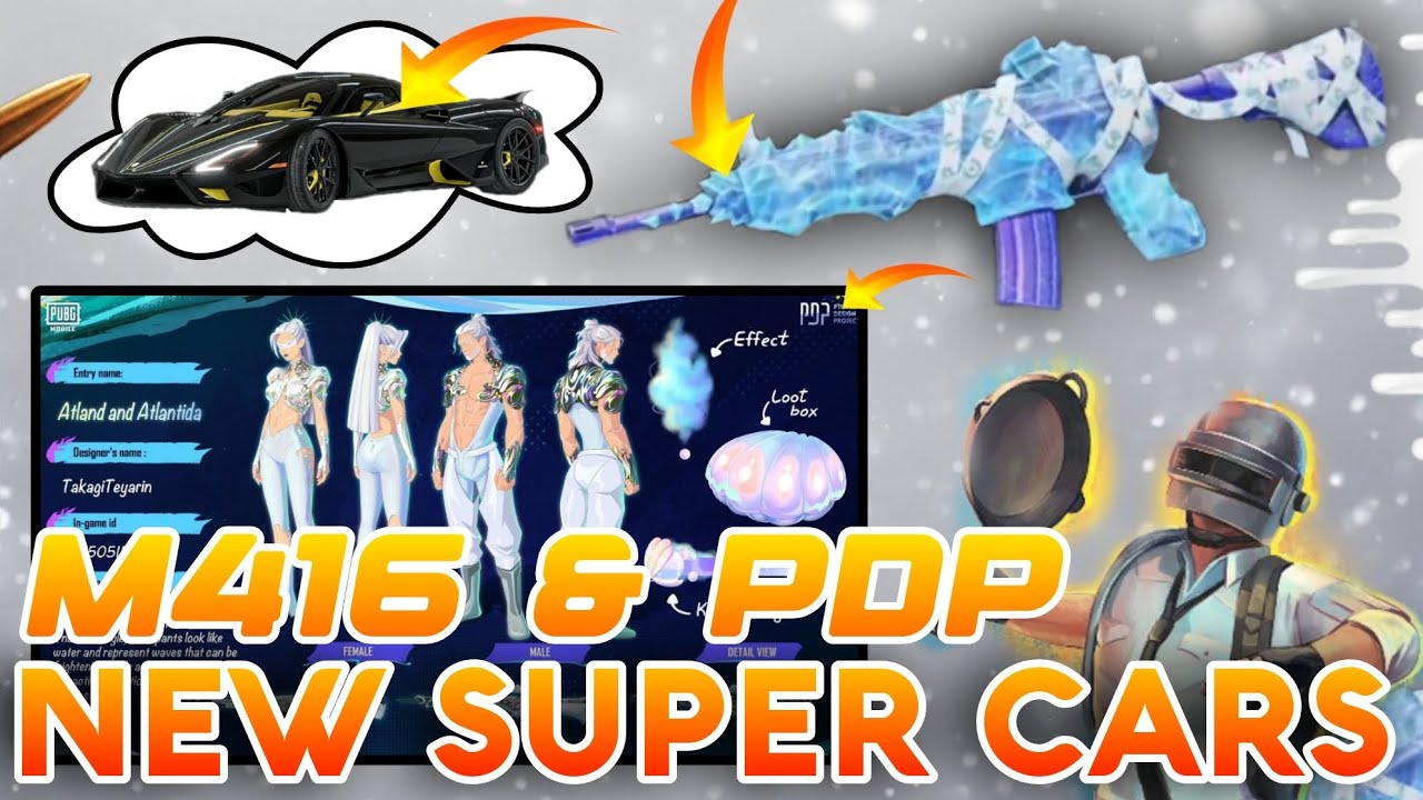 Pubg Mobile New Super Cars 🔥 Upcoming 3.2 Update 💥 M416 New Skin 😘 6 ...