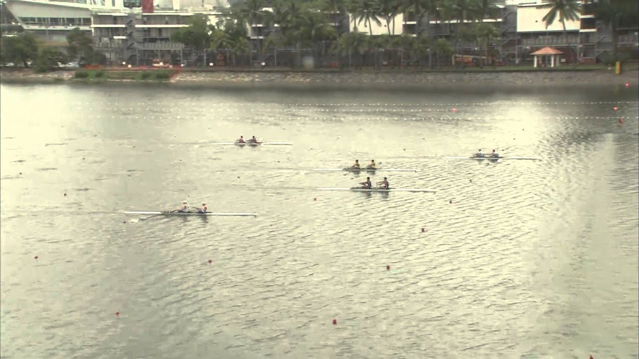 Men's Pairs Rowing Final - Singapore 2010 Youth Games - YouTube