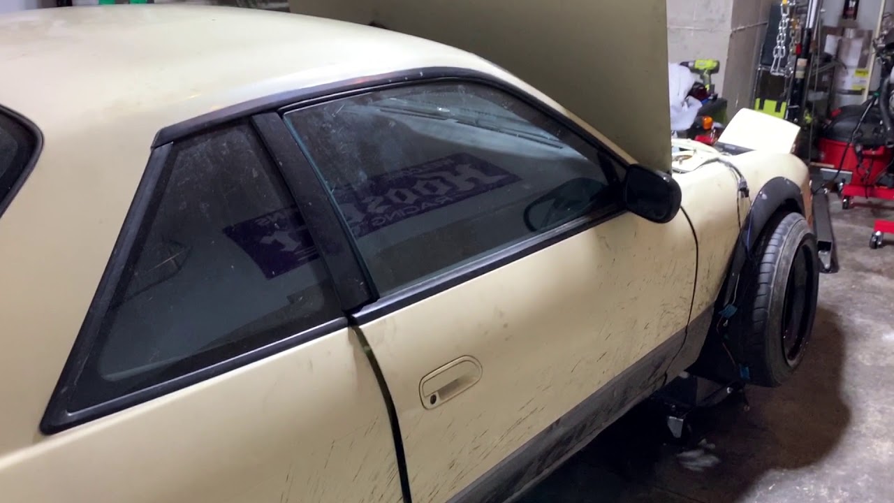 240sx s13 Coupe Touge Build: SR Time and Finalizing Bay Paint! - YouTube