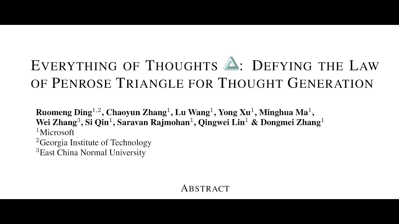 Everything of Thoughts : Defying the Law of Penrose Triangle for ...