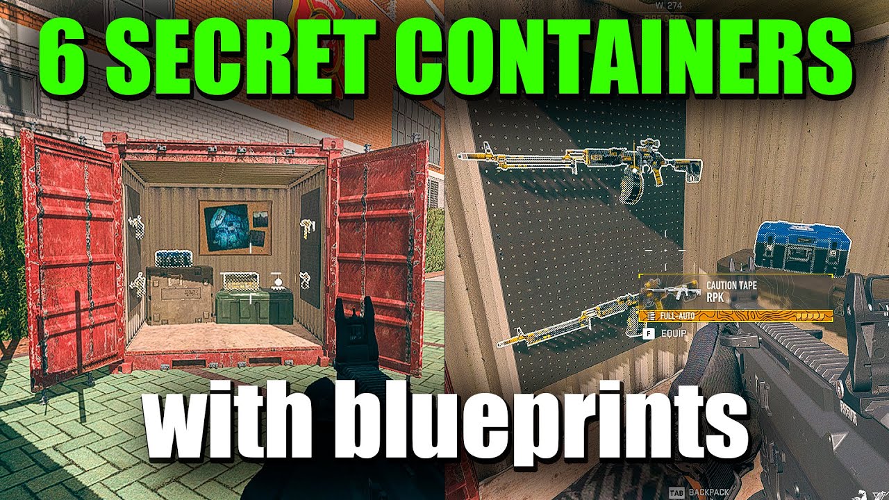 VONDEL EASTER EGG ALL 6 SECRET CONTAINERS (Weapons with Cool Blueprints ...